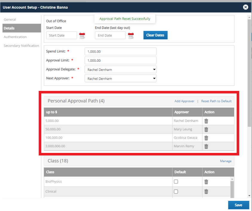 Understanding Approval Path Errors